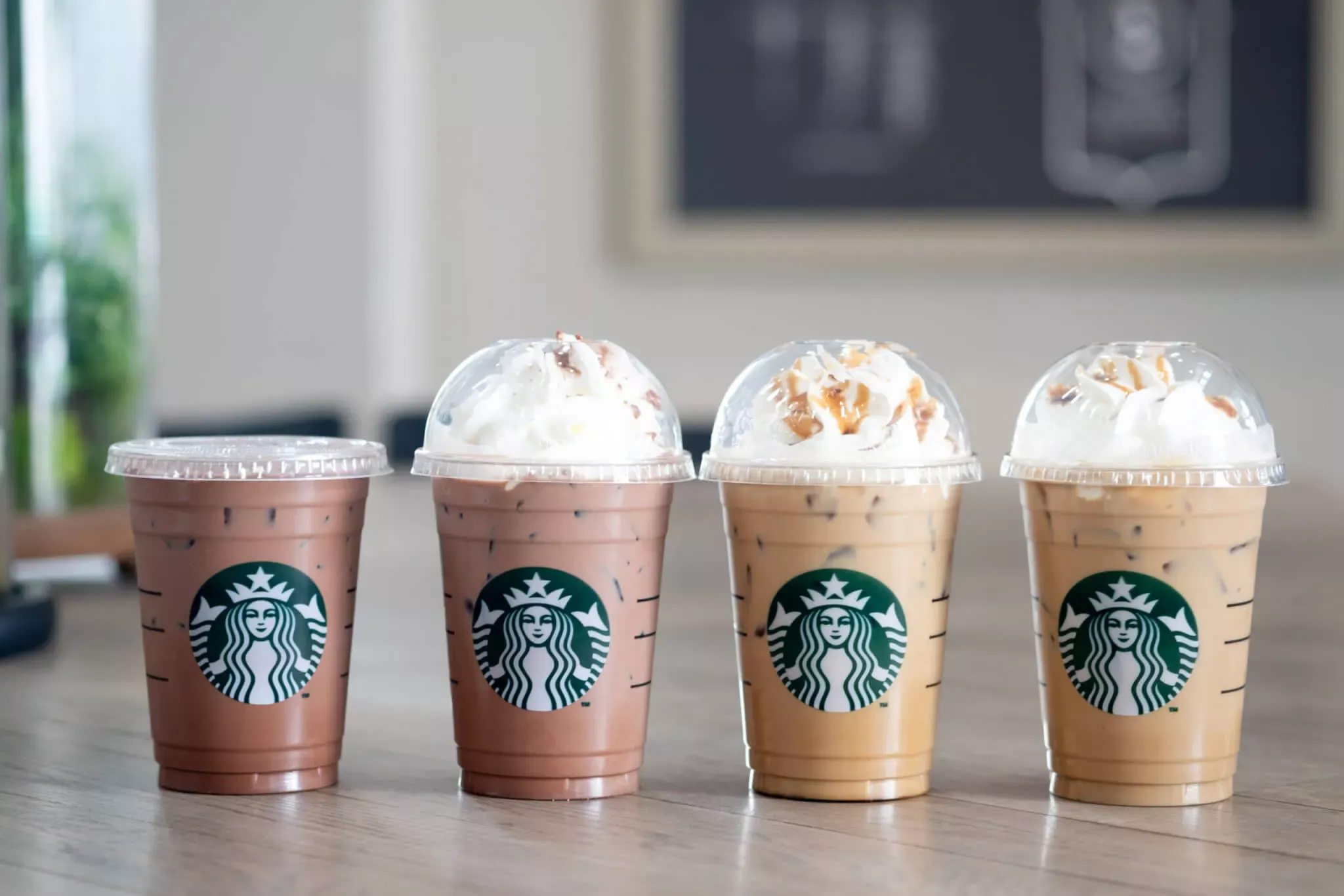Menú De Bebidas Heladas De Starbucks